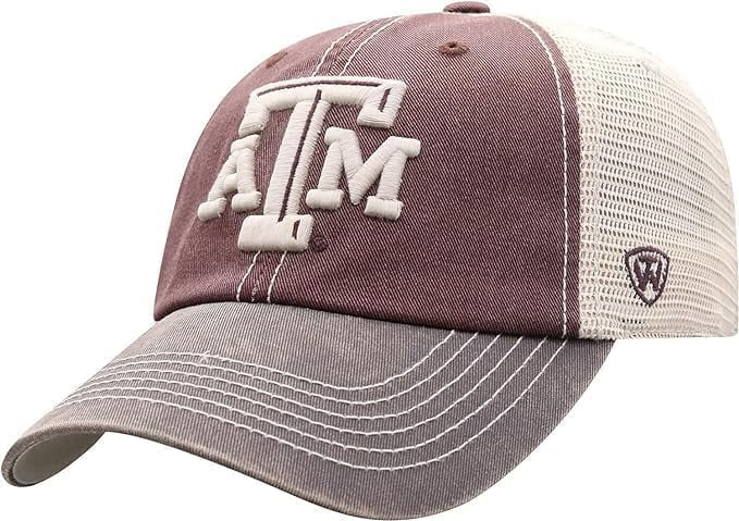 Brand New Collegiate Men's Mesh Offroad Design Texas A&M Adjustable Hat ...