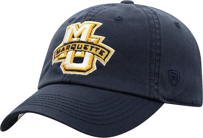 Brand New Collegiate Men's Primary Color Marquette Adjustable Hat, 100% ...