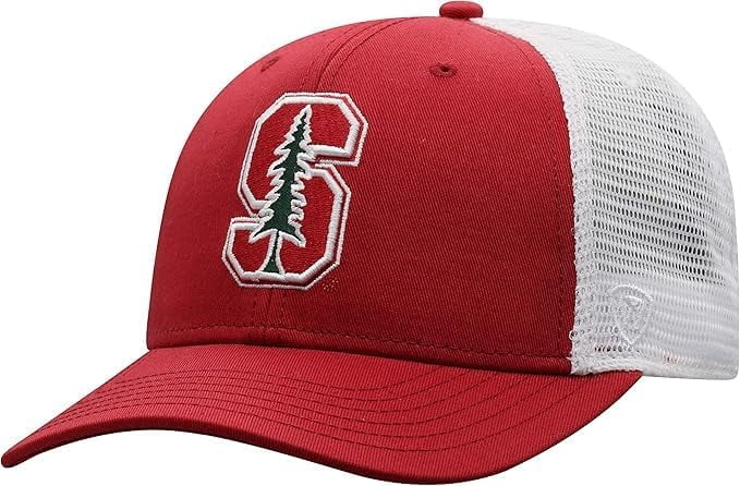 Brand New Collegiate Men's Stanford Mesh Adjustable Trucker Hat, 100% ...