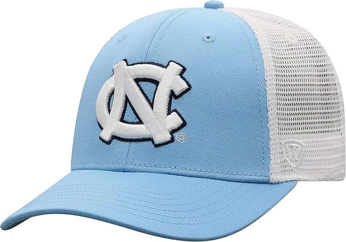 Brand New Collegiate Men's UNC Mesh Adjustable Trucker Hat, 100% Cotton ...