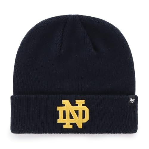 Brand New Collegiate ND Cuffed Knit Beanie Hat, 100% Cotton ...