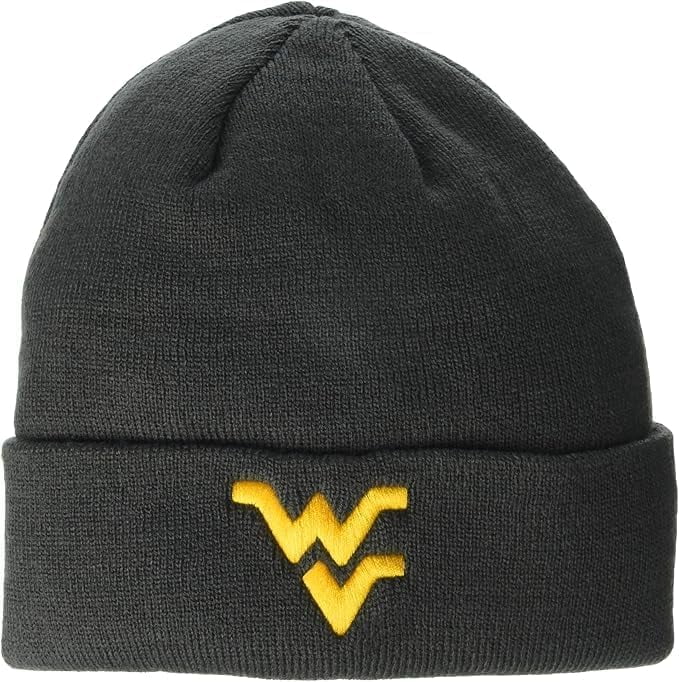 Brand New Collegiate West Virginia Cuffed Knit Beanie Hat, 100% Cotton ...