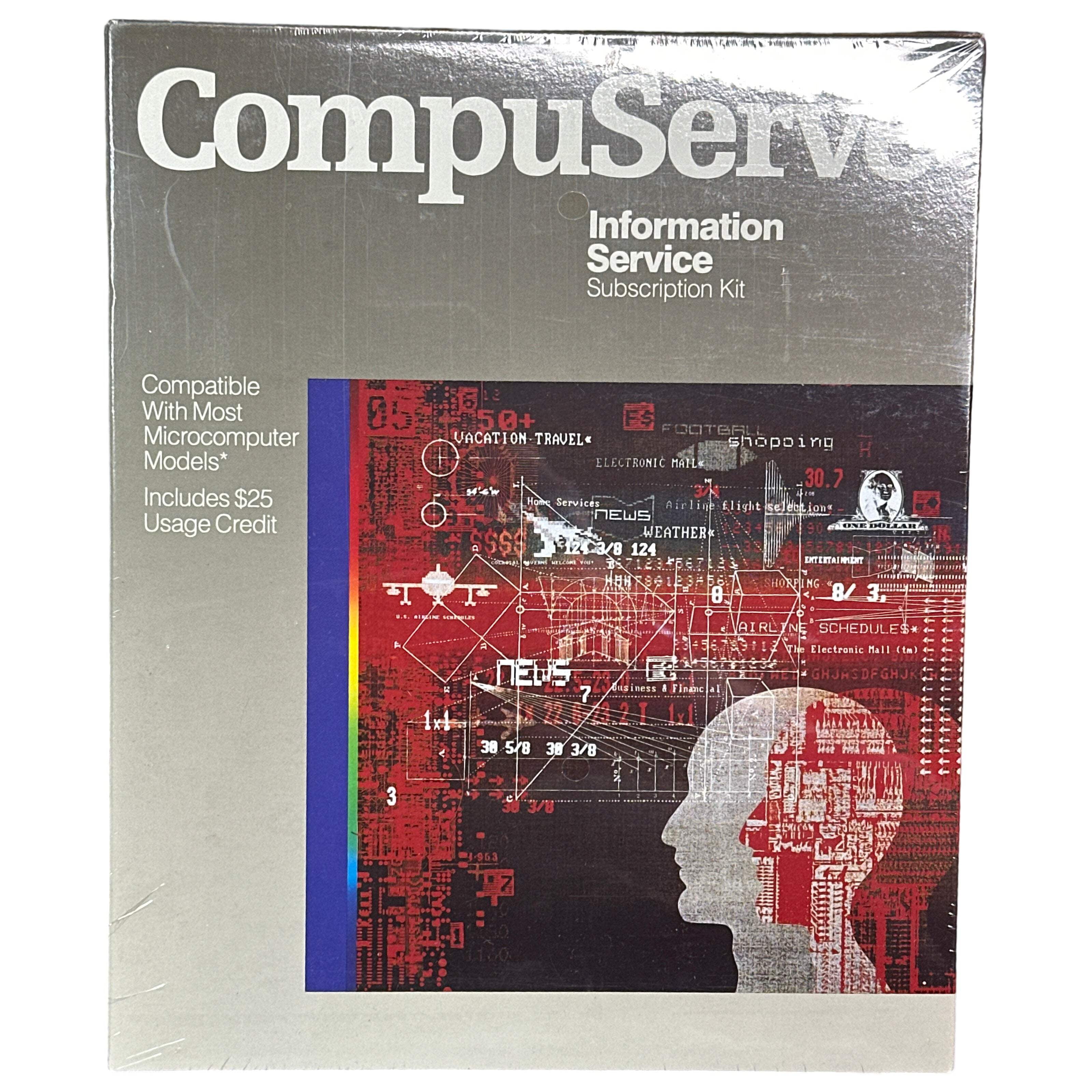 Brand New CompuServe Software VIDTEX for Apple, Atari, IBM, PC, XT ...