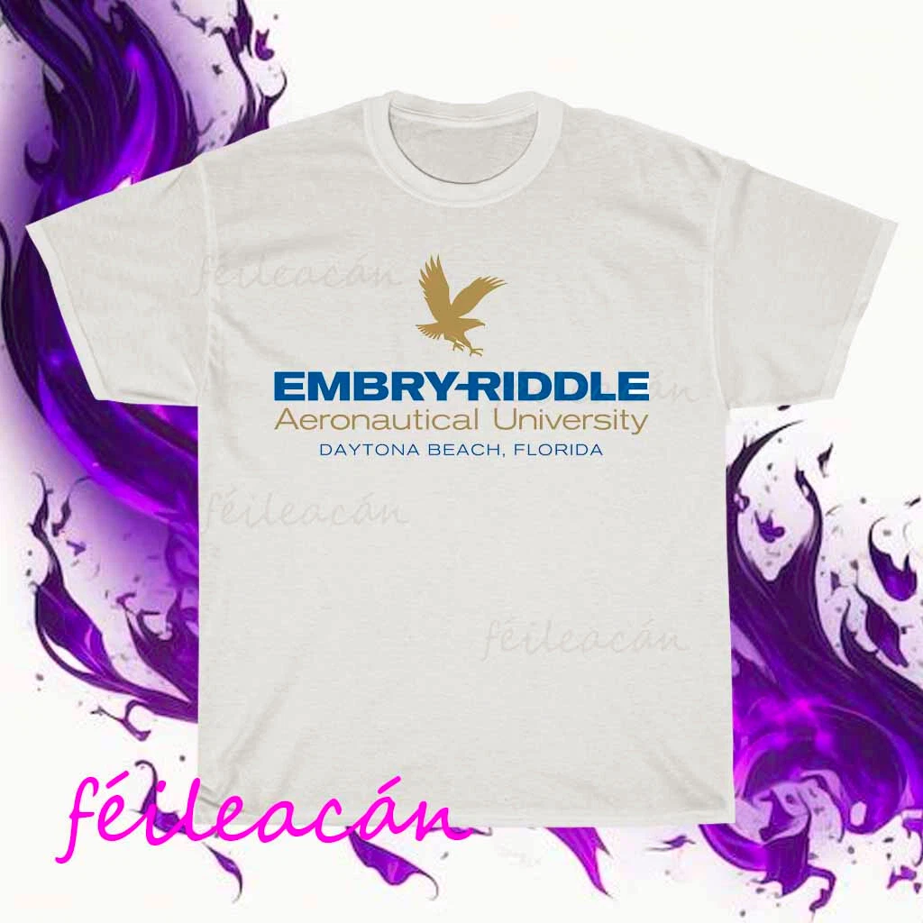 Brand New Embryâ€“Riddle Aeronautical University Logo T-Shirt Funny ...