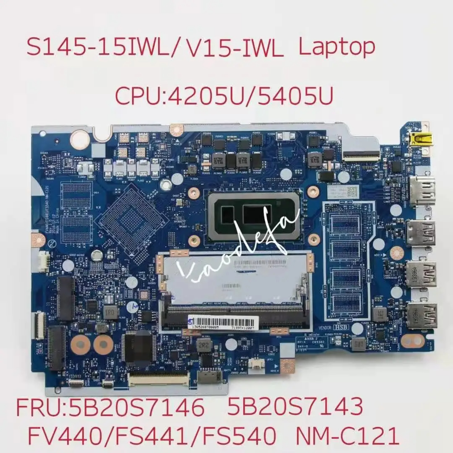 Brand New Genuine Ideapad S145-15IWL V15-IWL Motherboard with High ...