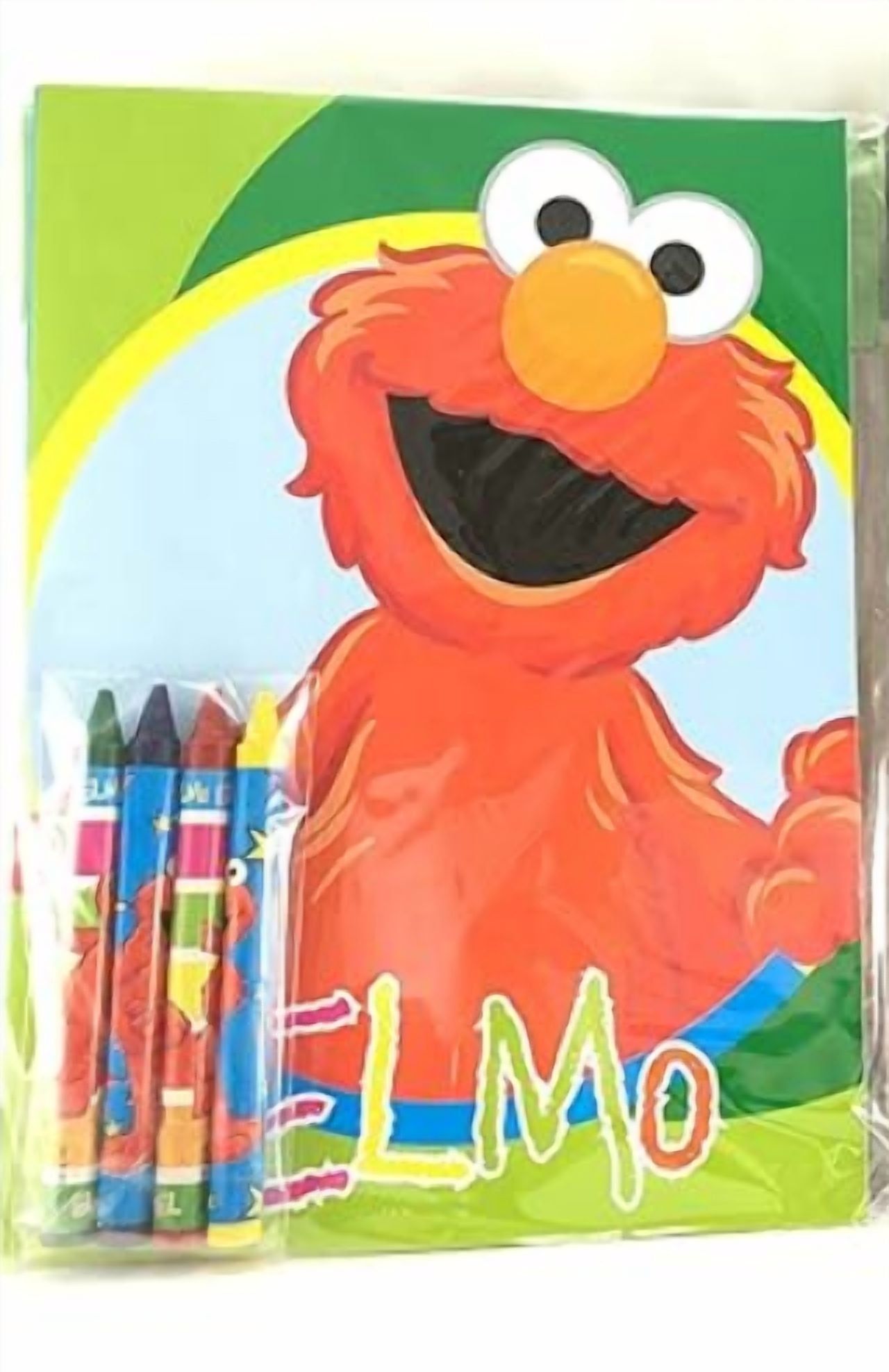Brand New Green 123 Sesame Street Elmo Activity Coloring Book 16 Pages ...
