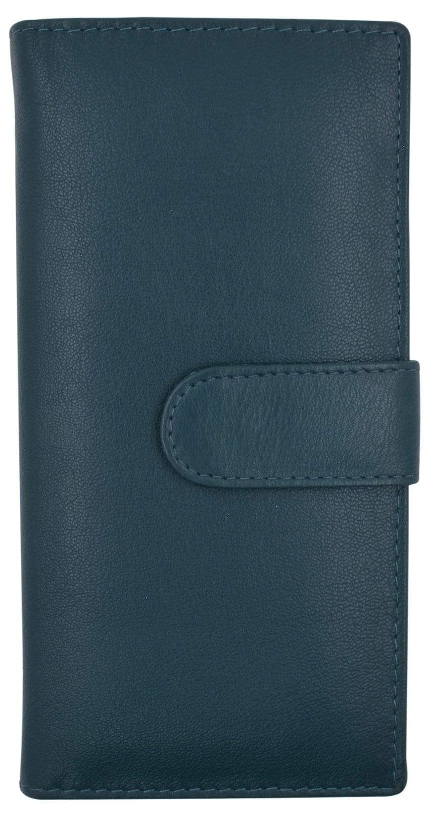 Brand New Hand Crafted Soft Leather Checkbook Cover Green with Snap ...