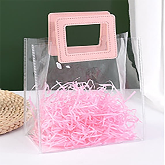 Brand New High Quality PVC Transparent Round Shape Handle Square Shape ...