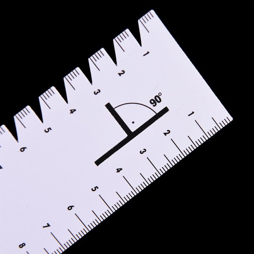 Brand New High Quality Ruler Sewing 21Cm Ultra-Thin Soft 2Pcs White Diy ...