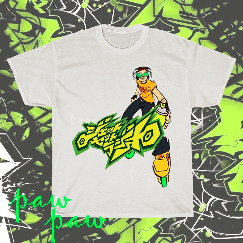Brand New Jet Set Radio Logo American T-Shirt Funny Size S to 5XL ...