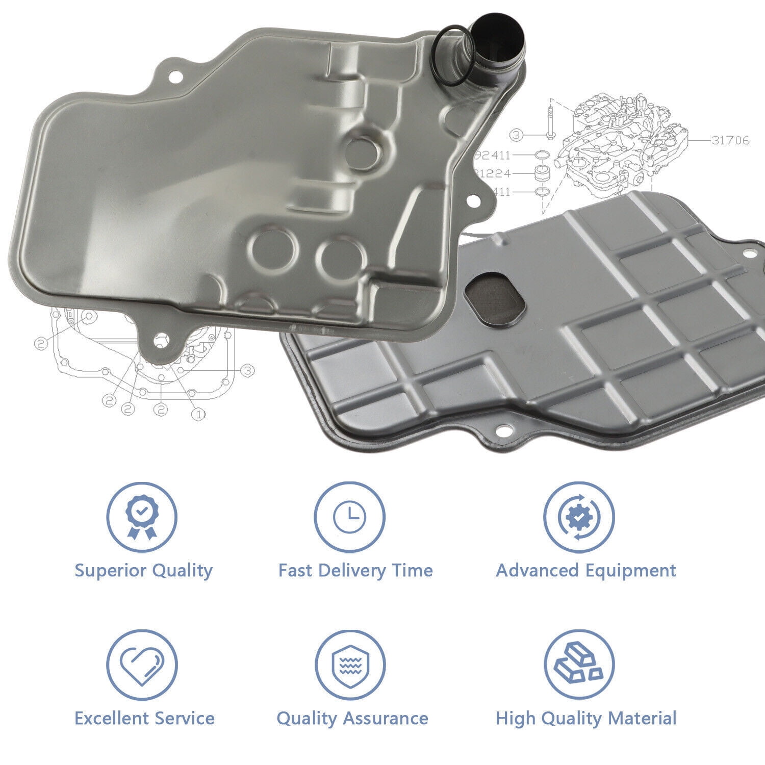 Brand New Oil Strainer Transmission Filter for 2015-2020 Subaru WRX ...