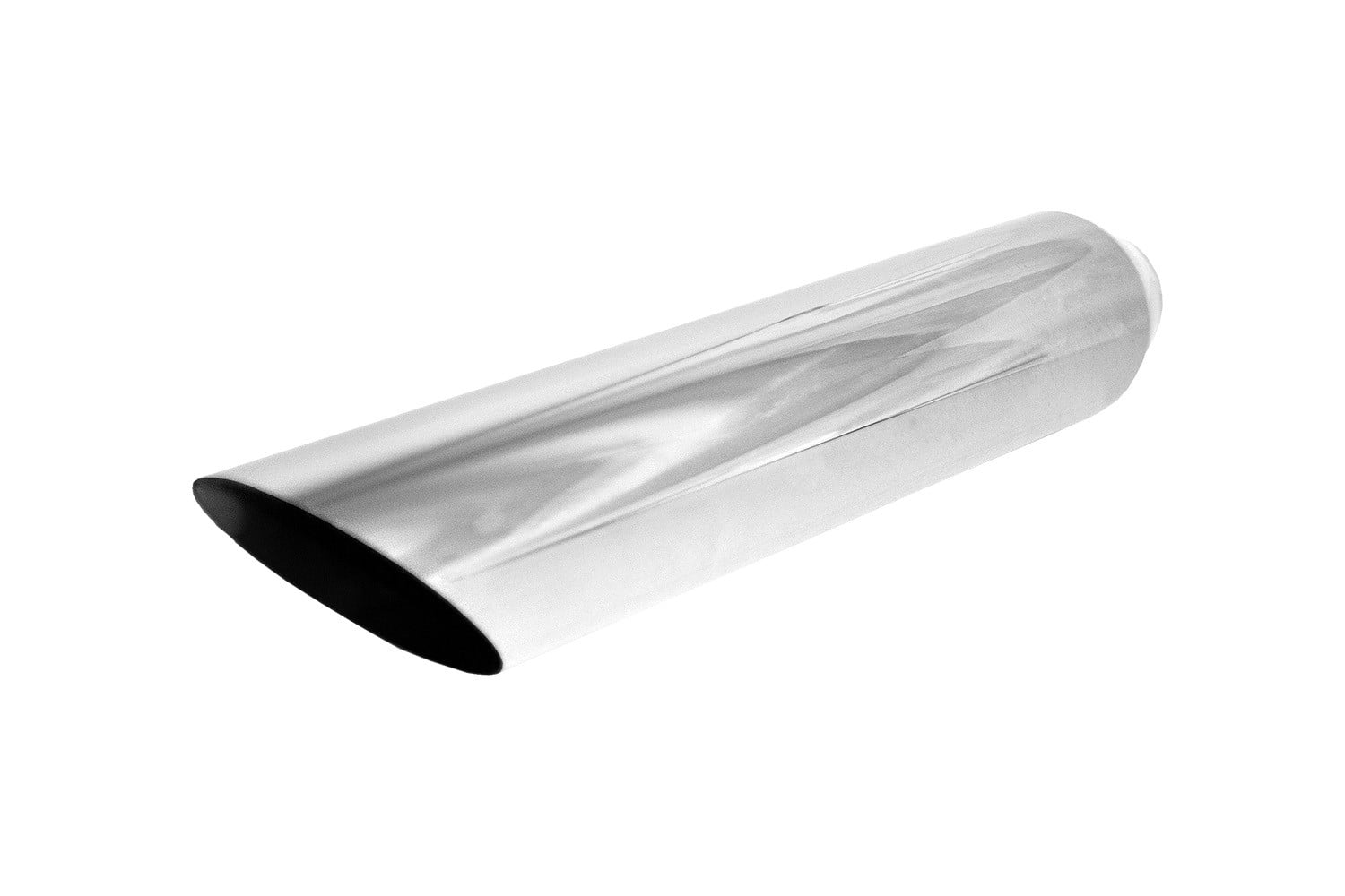 Brand New Polished Stainless Angle Cut Exhaust Tip 2 1/4" IN 4" Out 22 ...