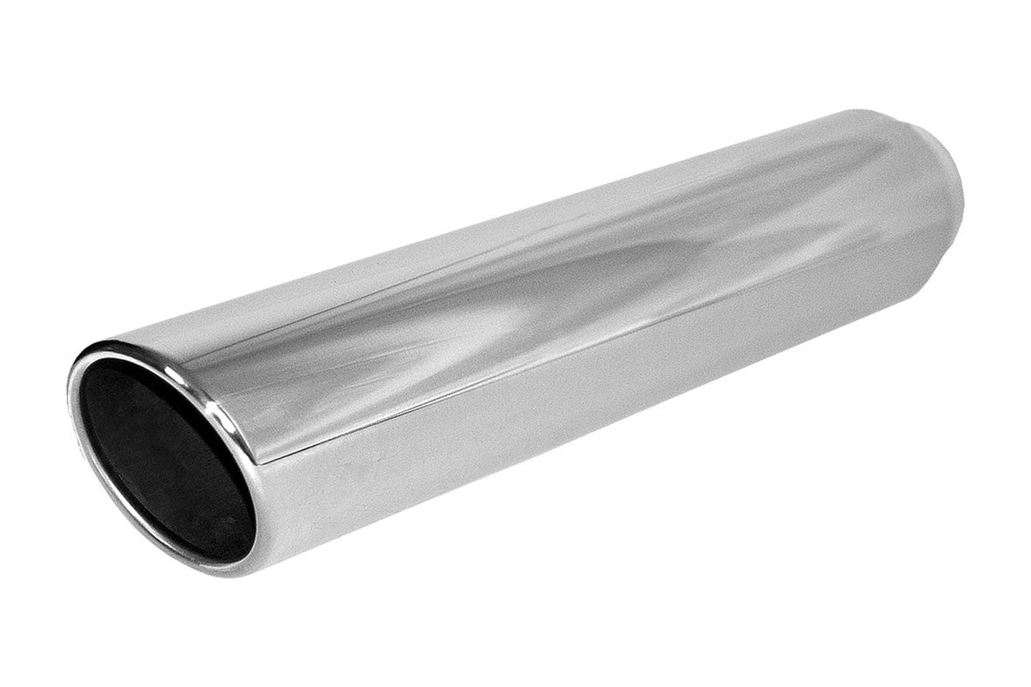 Brand New Polished Stainless Exhaust Tip Rolled Angle 2 1/4 IN 4" Out ...