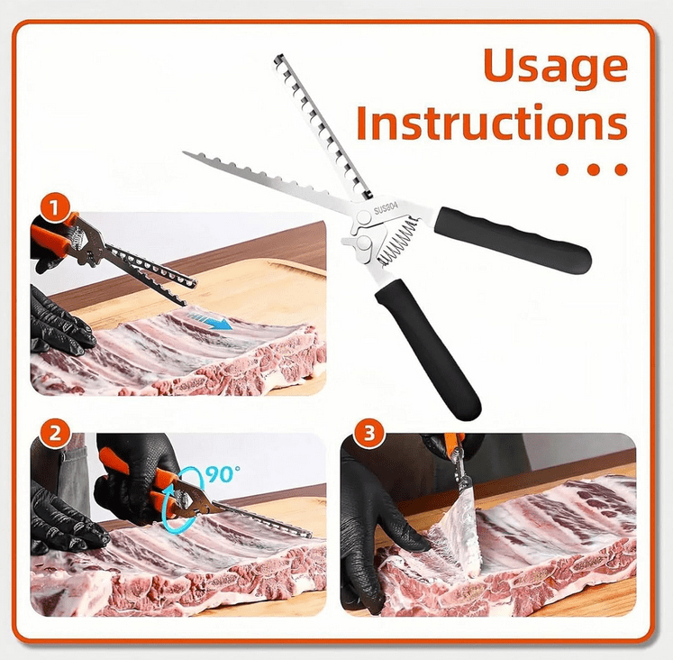 Brand New!Ribs Membrane Removal Tool- 300g BBQ Rib Skinner With ...