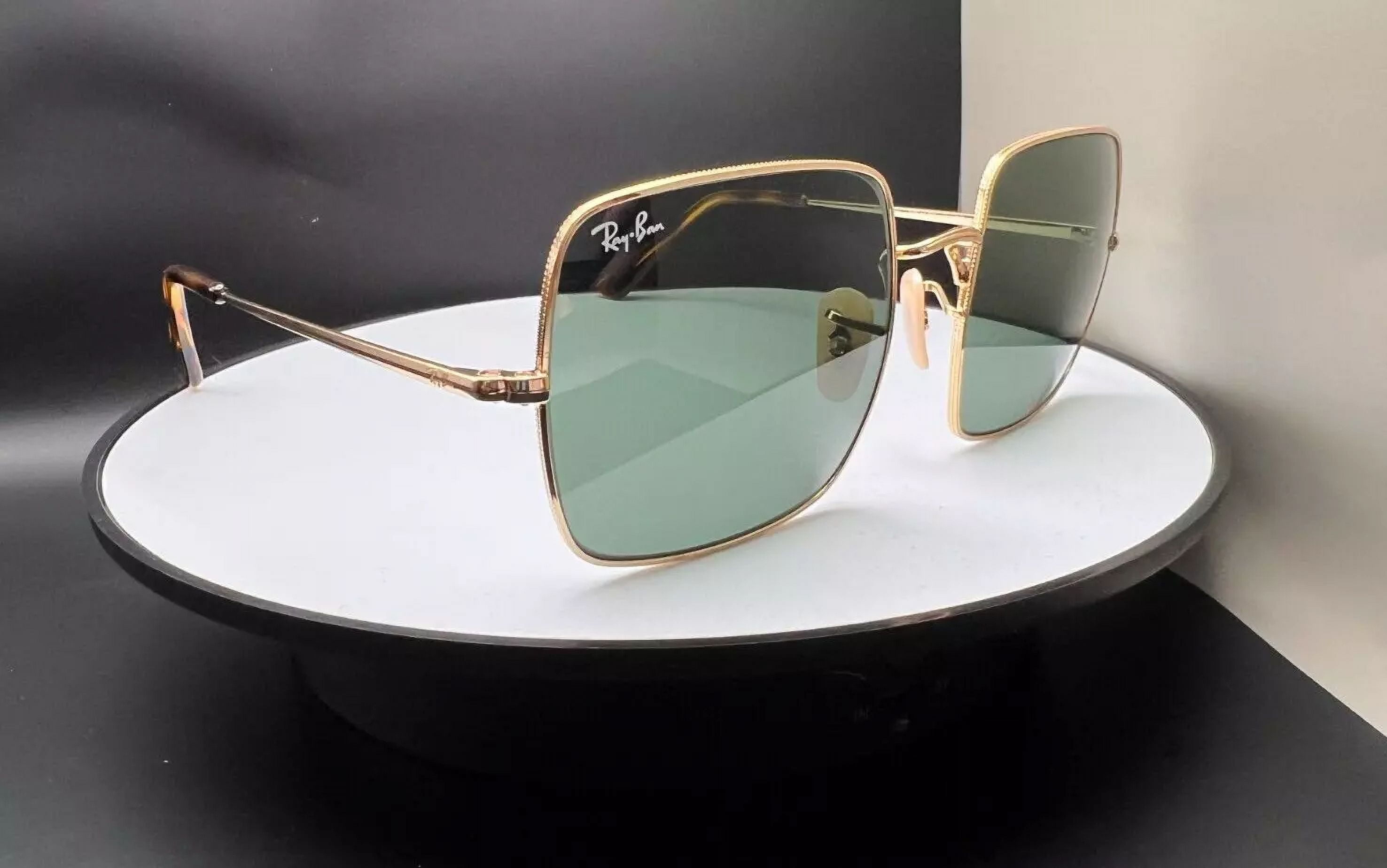 Brand New Sealed Ray&Ban RB 1971 Square in Classic Polished Gold Frames ...