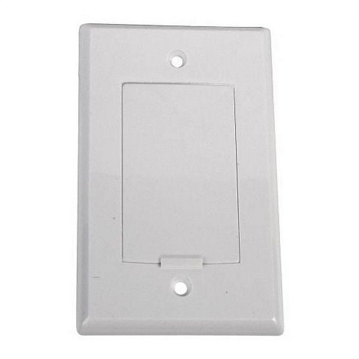 Brand New Single Gang Cable Pass Through Wall Plate With Swing Door ...