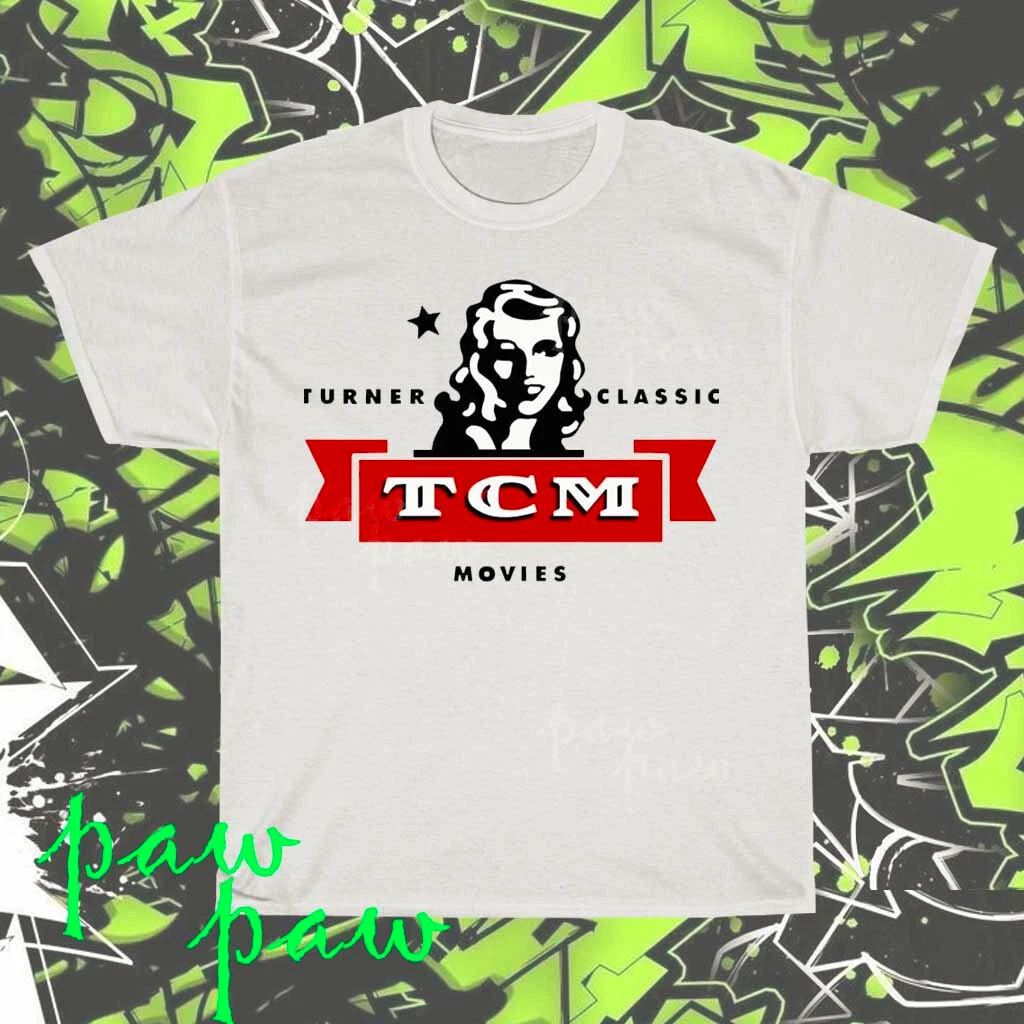 Brand New TCM Classic Movies Turner Logo American T-Shirt Funny Size S ...