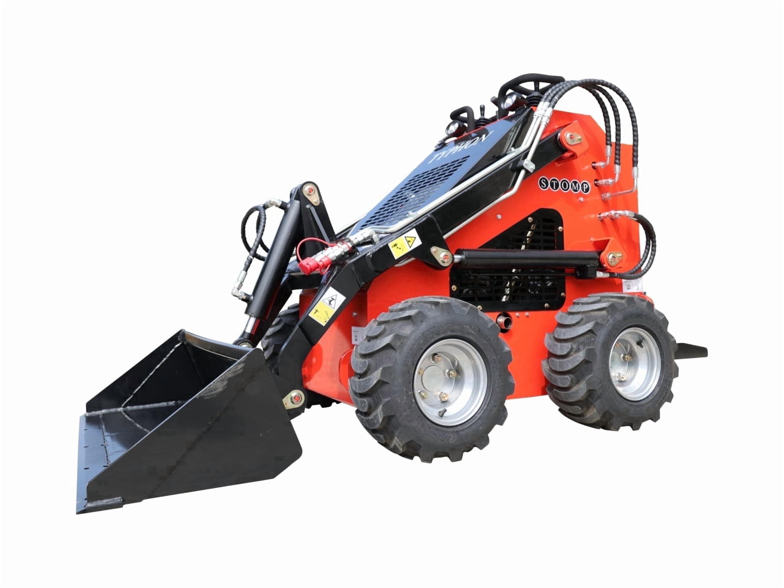 Brand New TYPHON STOMP 1,800lbs Mini Skid Steer 23HP Gas EPA B & S ...