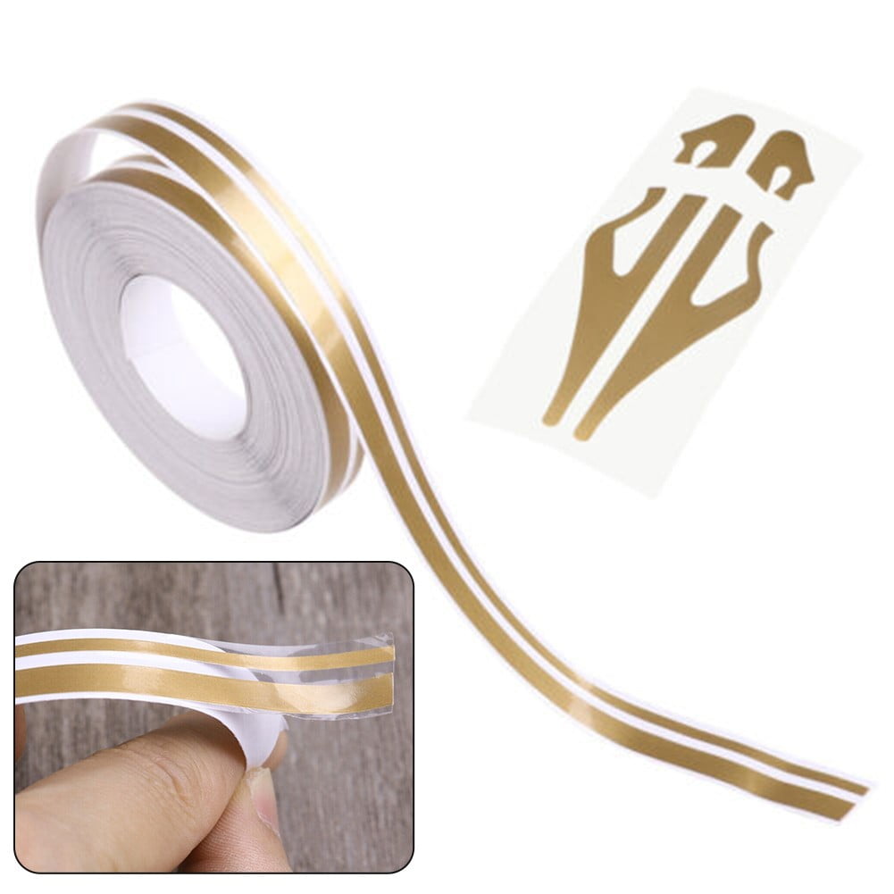 Brand New Tape Decal Part Double Line Gold Pvc Pinstripe Practical ...