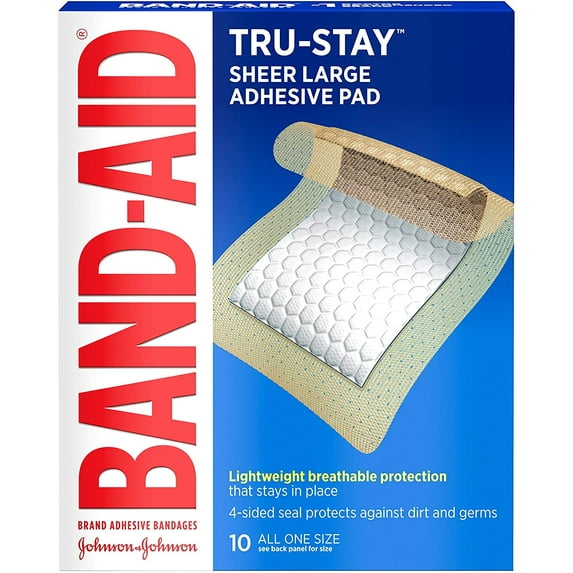 Brand Tru-Stay Adhesive Pads, Sterile Sheer Bandages for First Aid ...