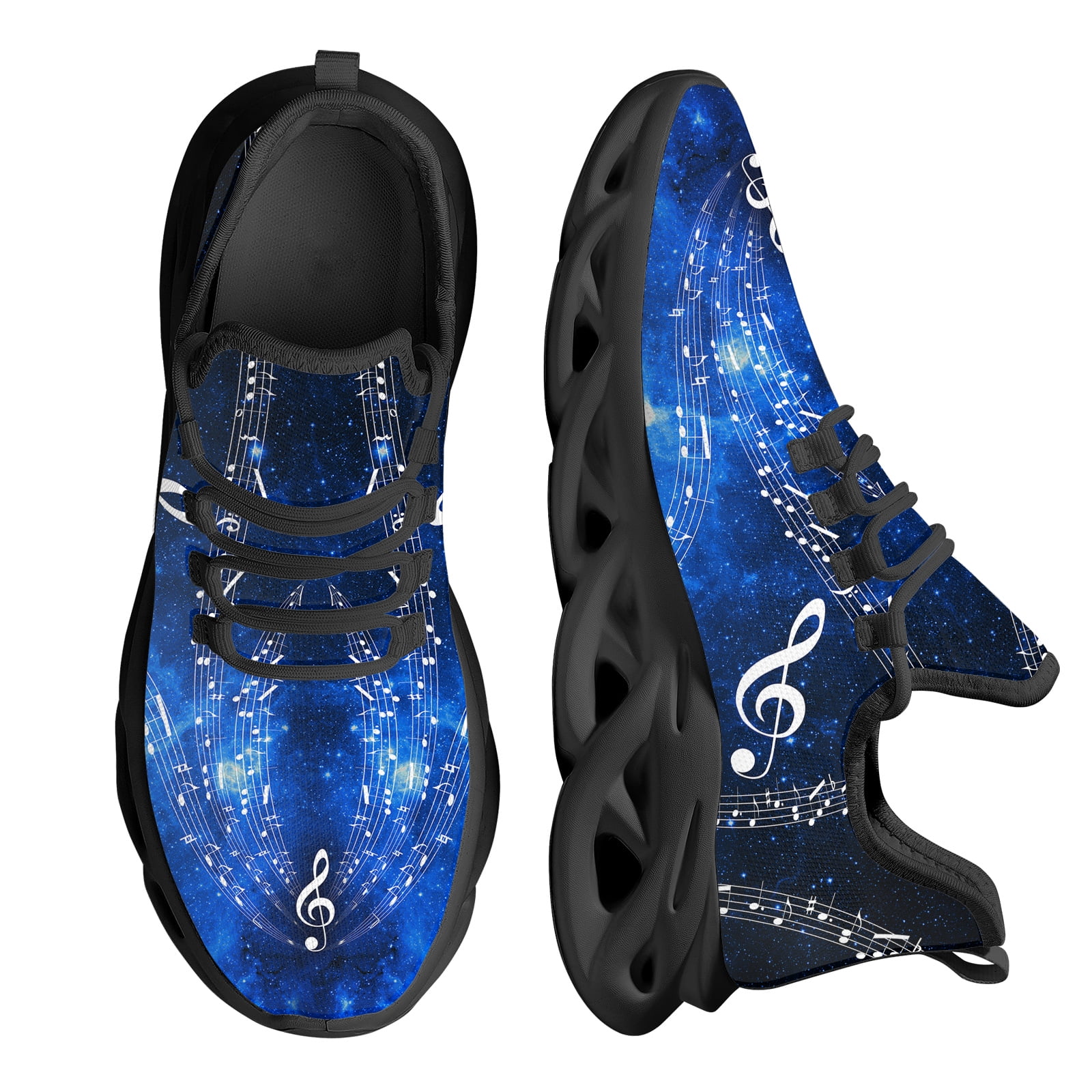 Brand Women Shoes Breathable Classic Casual Sneakers Musical Note Blue ...