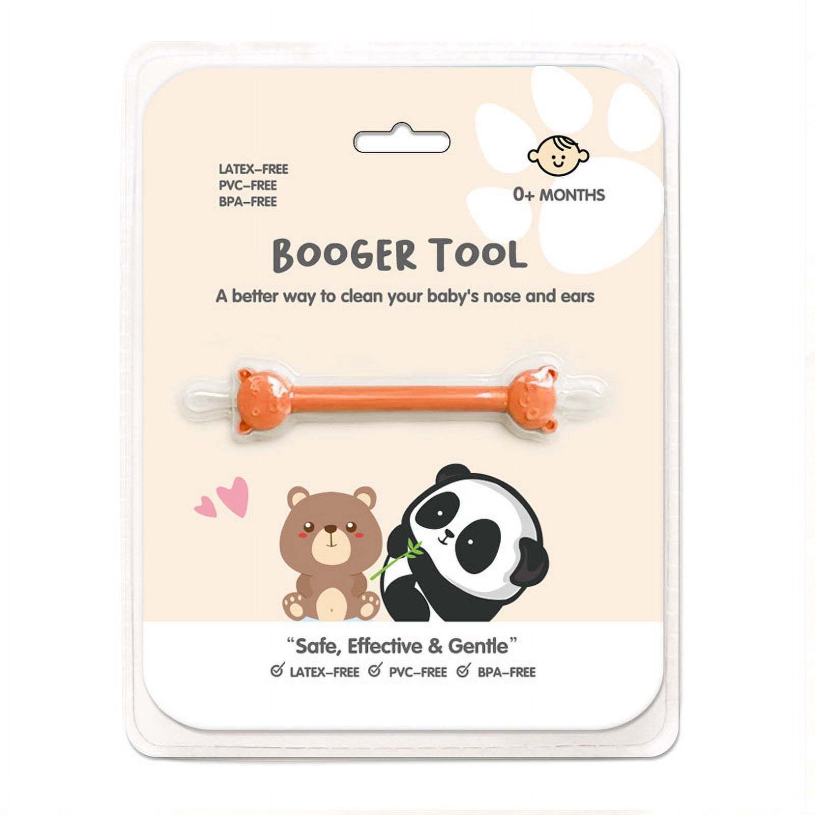 Brand baby ear spoon digging booger double-headed silicone soft ...