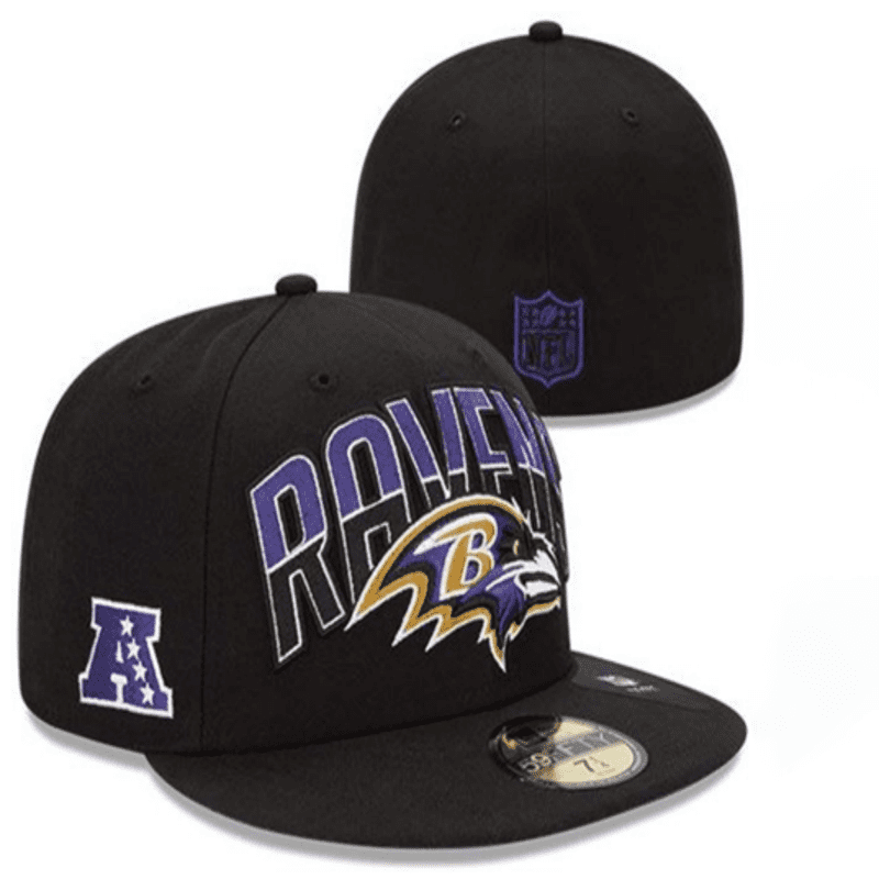 Brand new B_ Altimor_ Ravens men's black/purple NFL side-patch 59FIFTY ...
