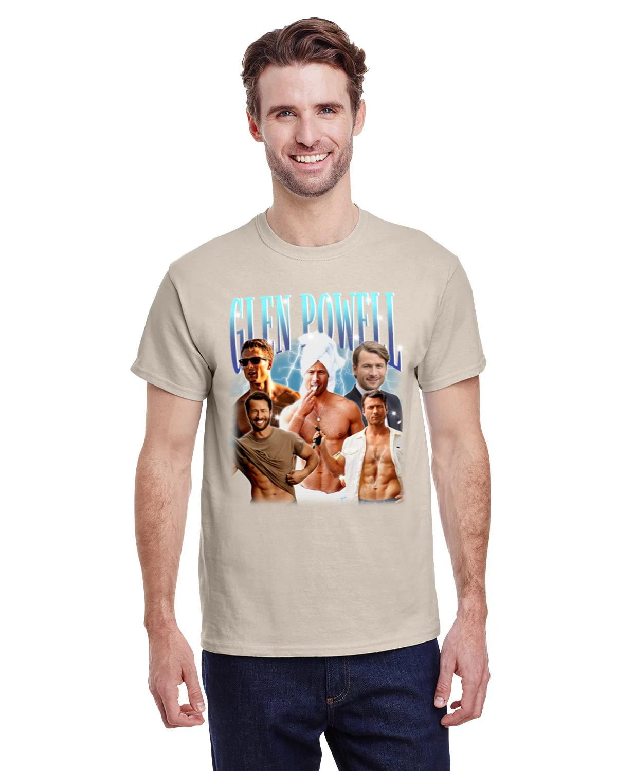 Brand new Glen Powell Vintage TUnisex tee Fan Unisex, for men & women, up to size 5XL - Walmart.com