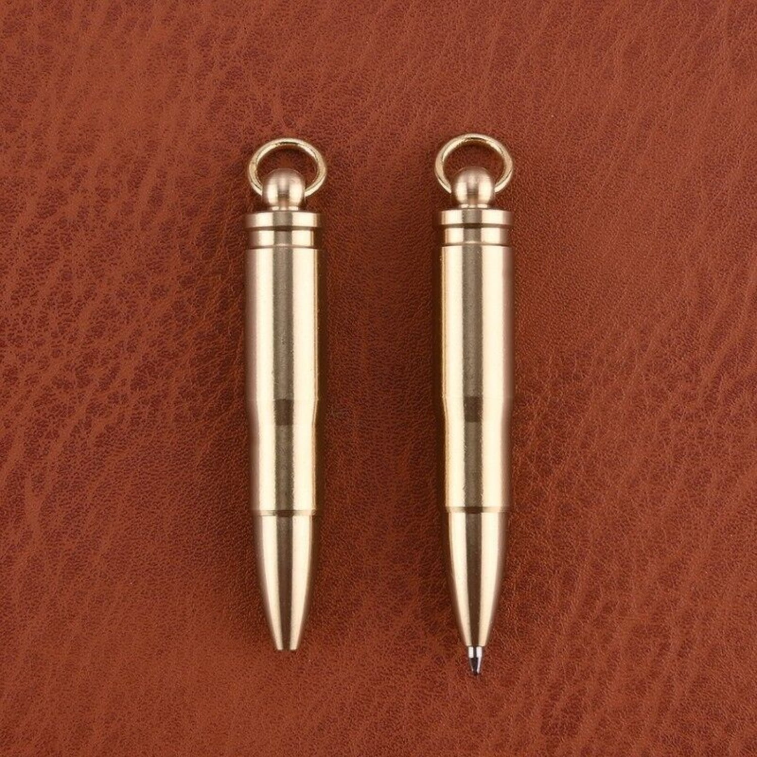 Brand new, brass, small ballpoint pen, small ballpoint pen, pocket pen ...