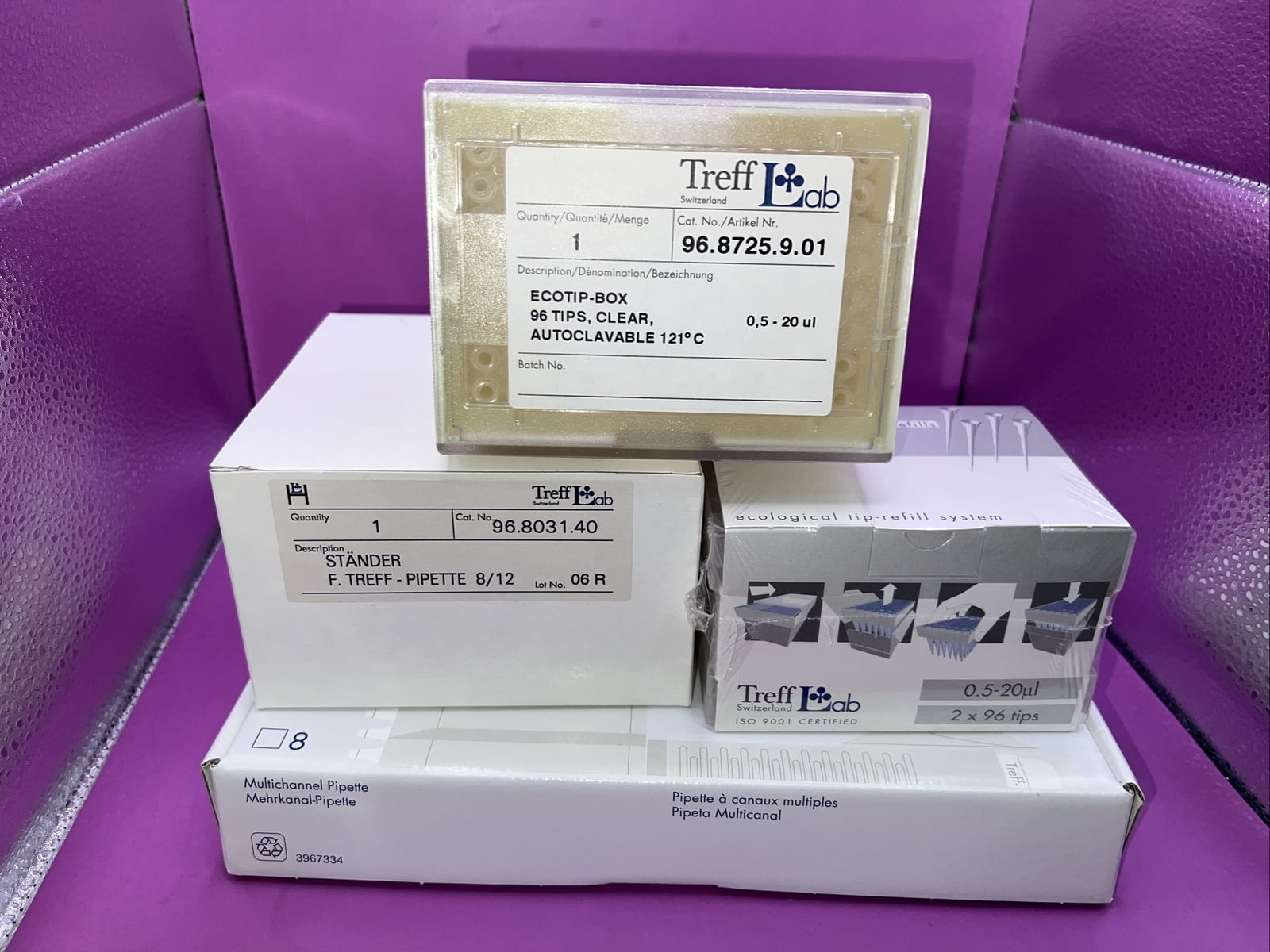 BrandTech, Treff Lab. Transferpette Multichannel Pipette 12 Channel 2 ...