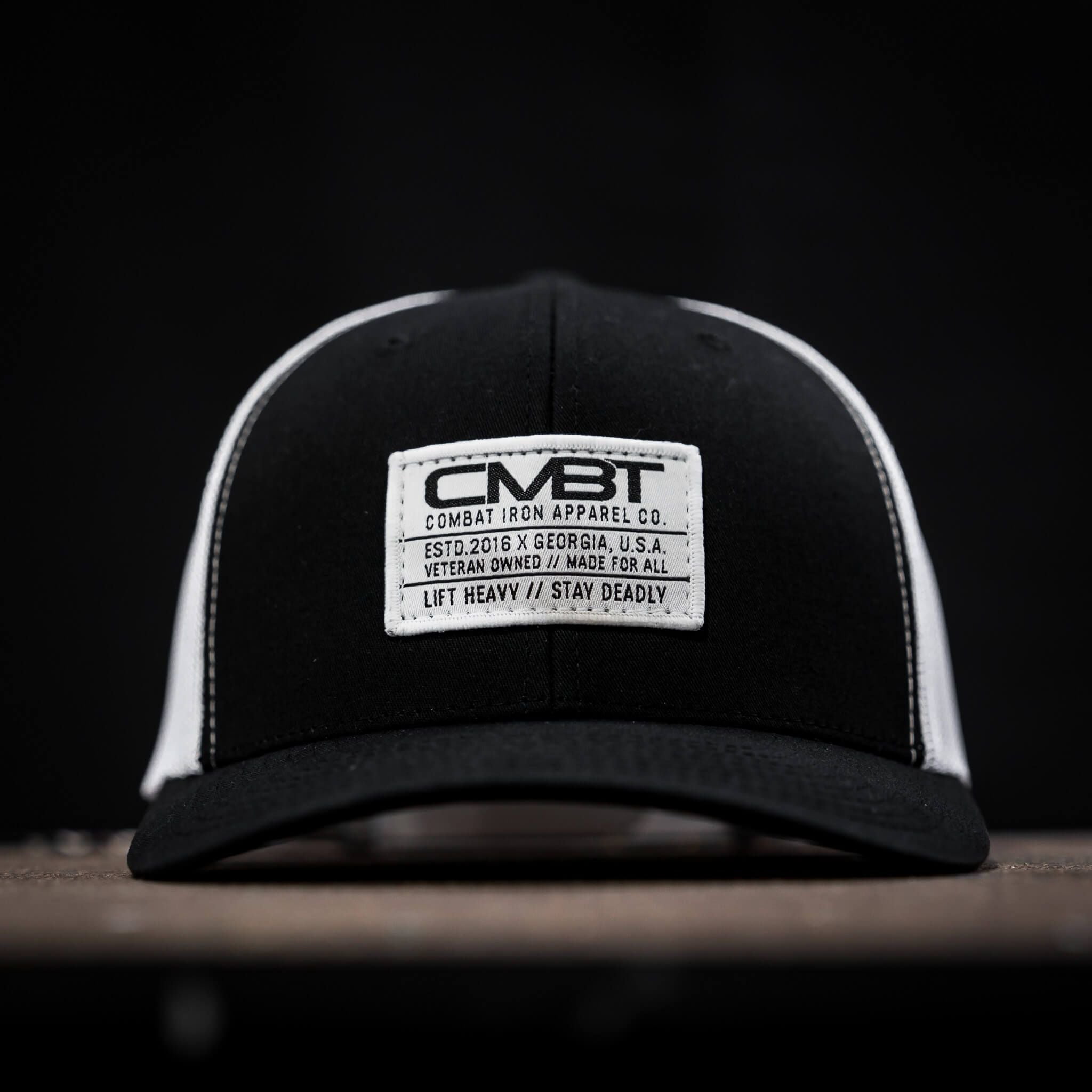 Branded Cmbt White Labeled Snapback Hat Black / White - Walmart.com