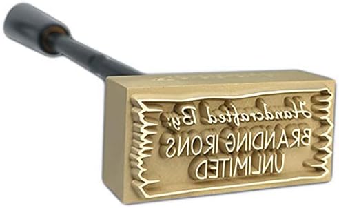 Branding Iron with Personalized Text and Wood Plank Design - Large Size ...