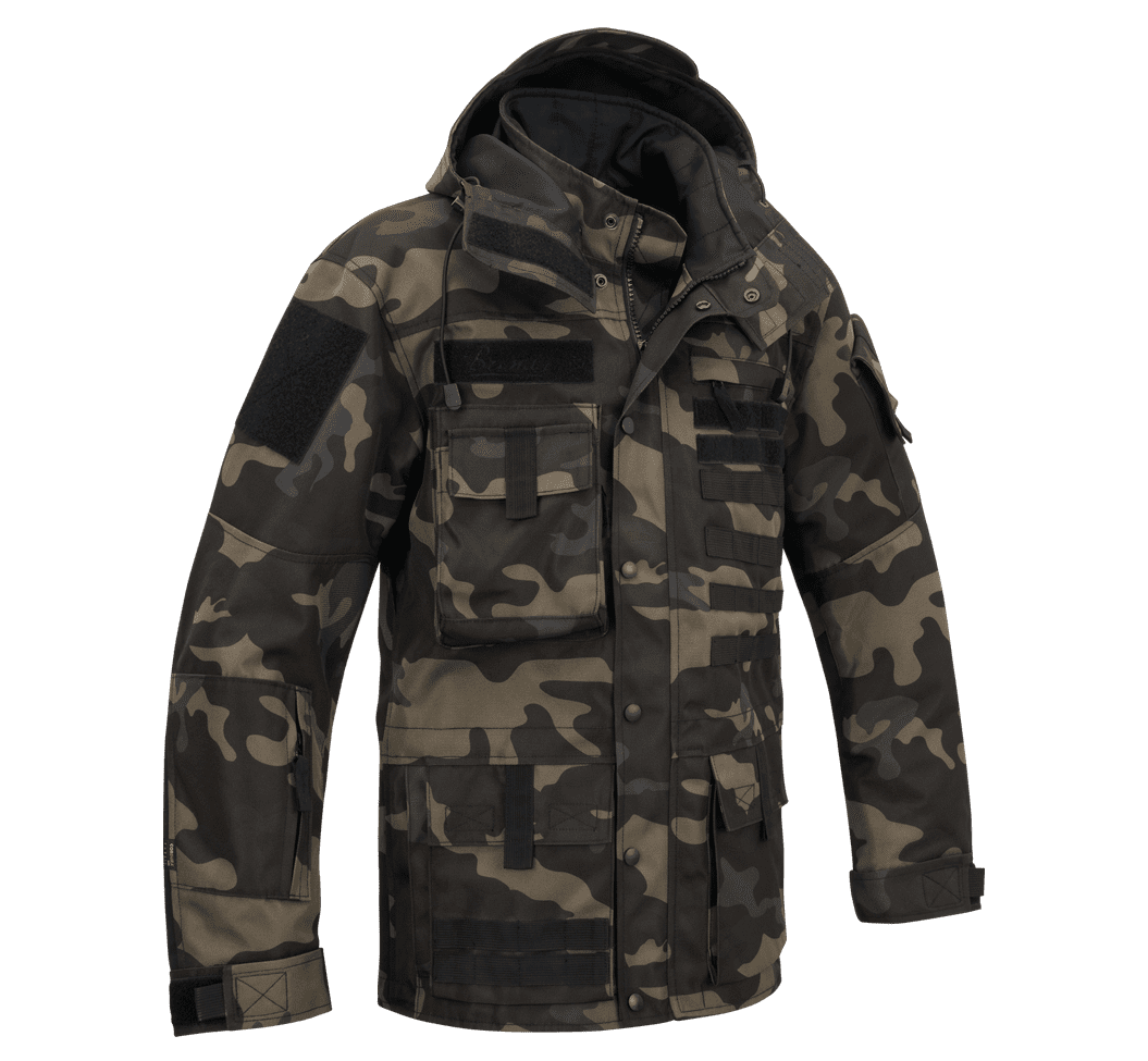 Brandit Commando TAC Jacket - Dark Camo, Outdoors Work Wear Cold ...