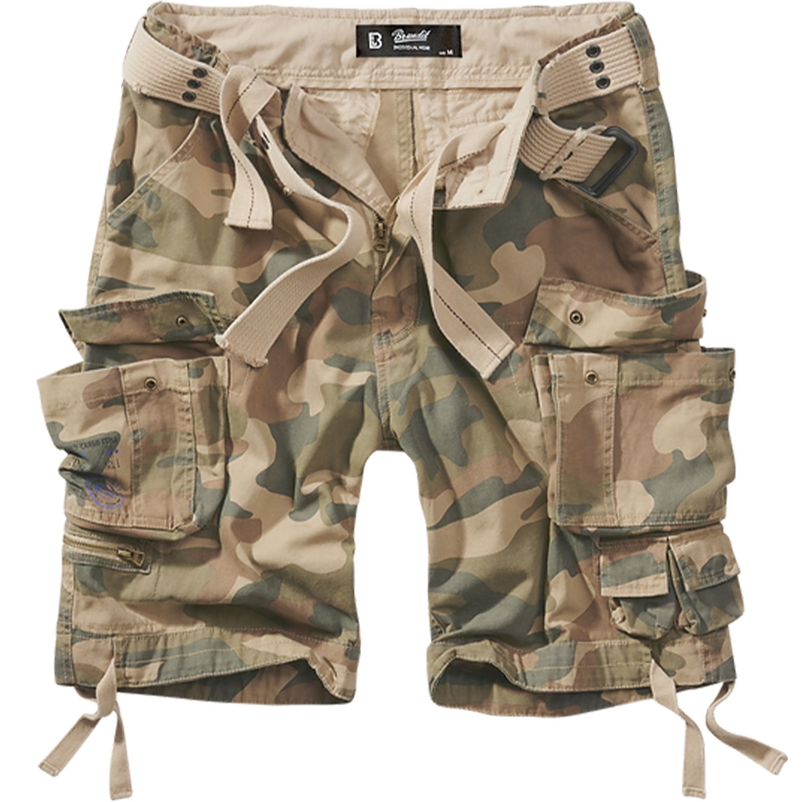 BRANDIT INDIVIDUAL WEAR Adult Male Relaxed Cargo Shorts, Color: Light ...