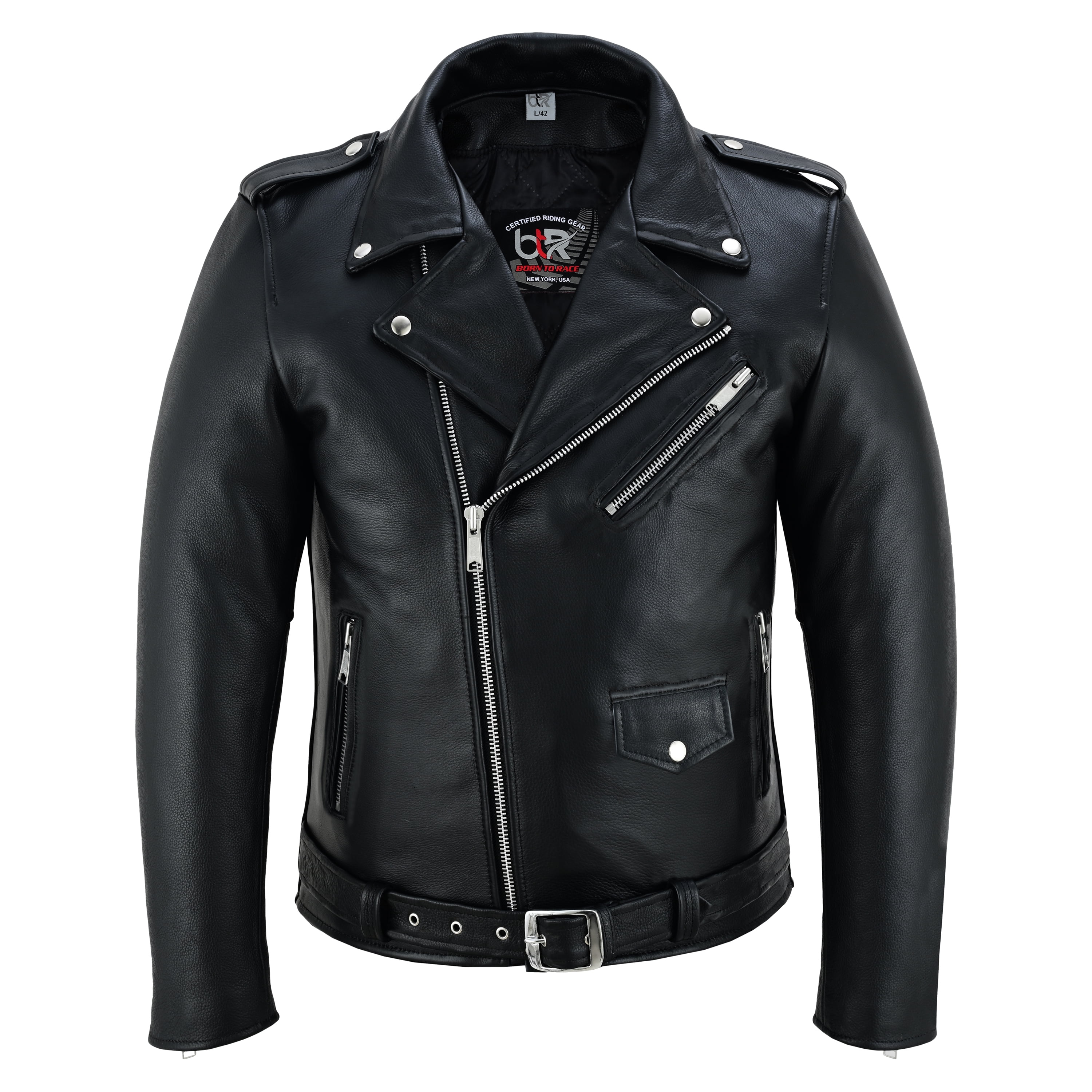 Brando Legacy – Men’s Leather Motorcycle Jacket | Classic Brando Biker ...