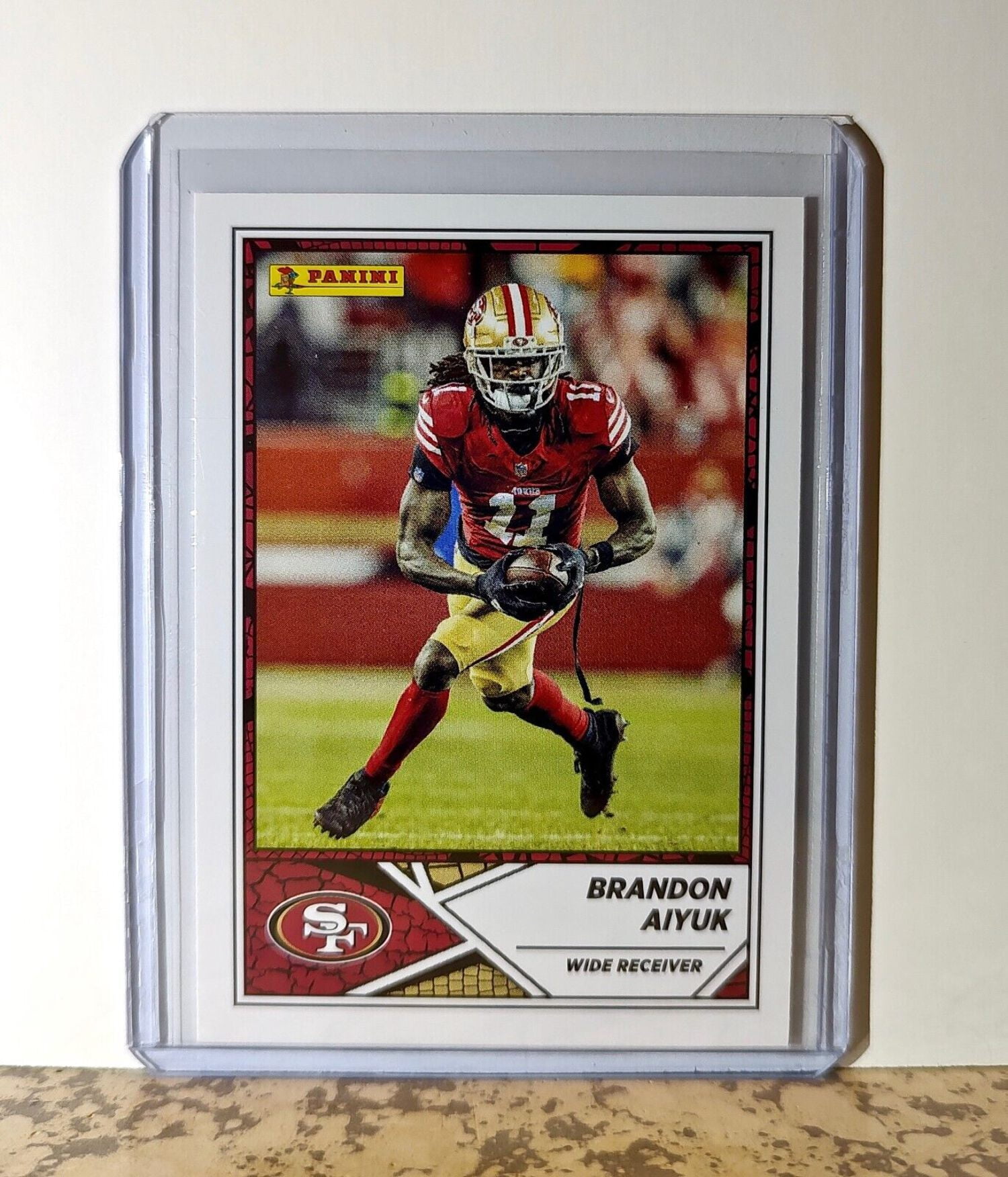 Brandon Aiyuk 2024 Panini NFL #34 Sticker Card San Francisco 49ers ...