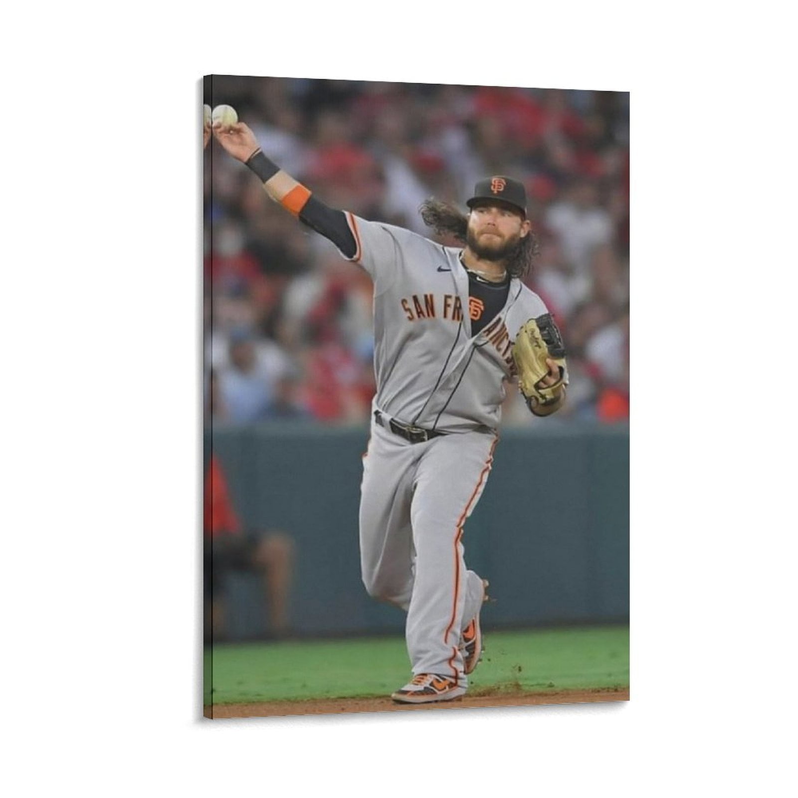 Brandon Crawford Canvas Poster Poster Cool Artworks Painting Wall Art ...