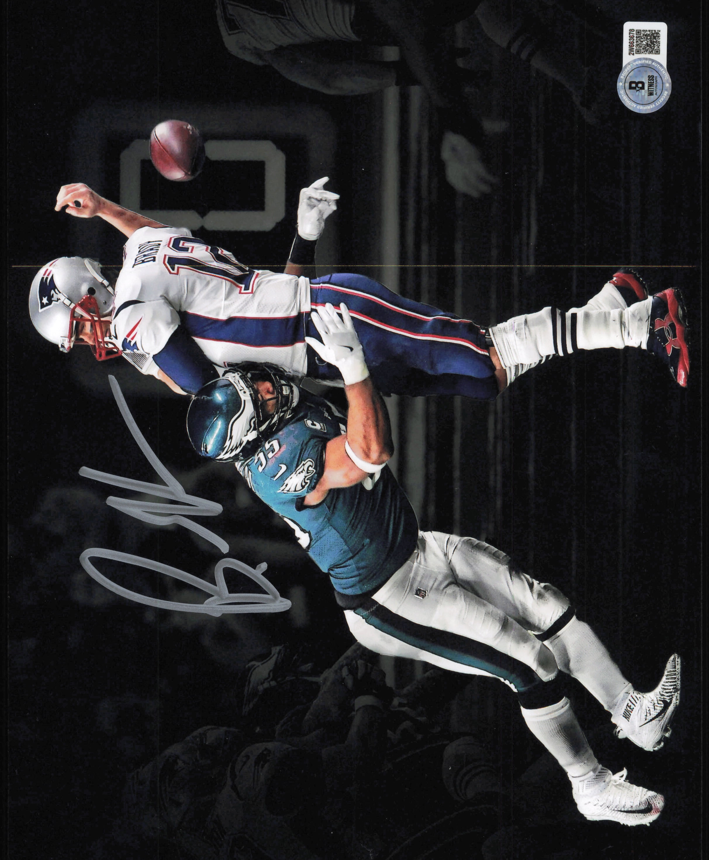 Brandon Graham Autographed 8x10 Photo Philadelphia Eagles Sack vs. Tom ...