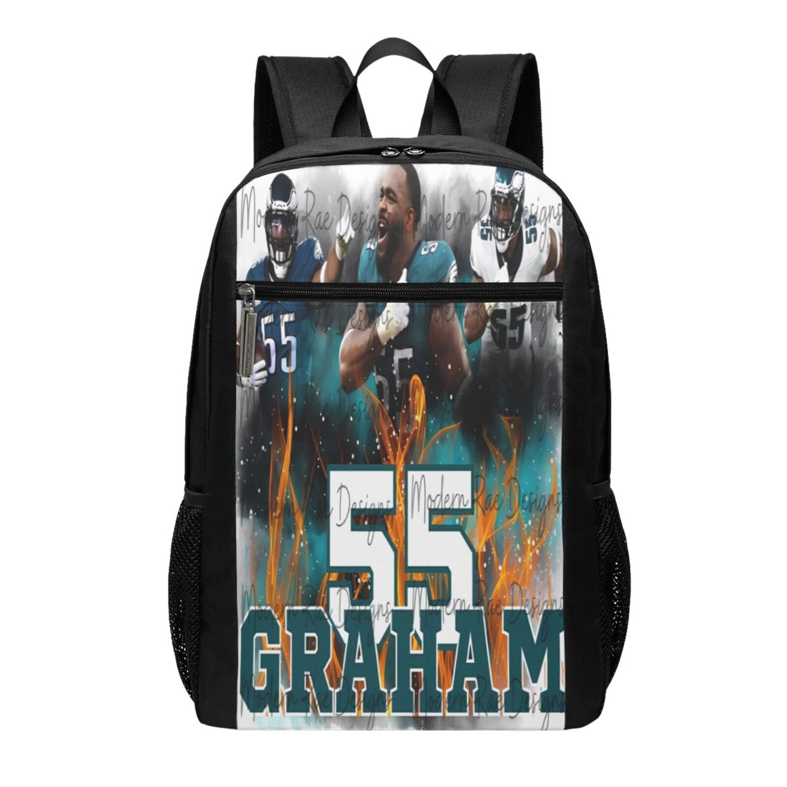 Brandon Graham Custom Simple Casual Sports Backpack, Football Team Logo ...