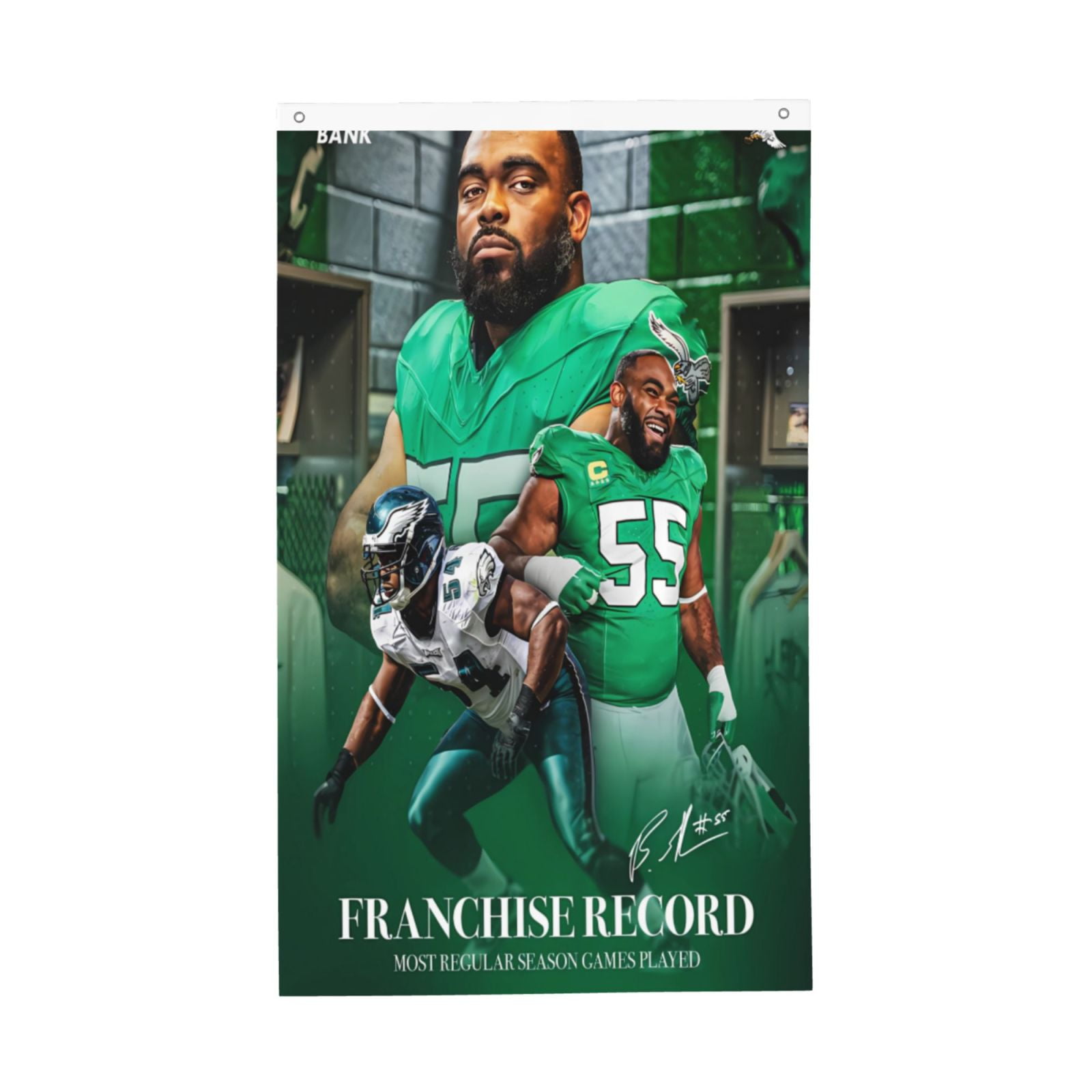 Brandon Graham Player Flags American Football Double-Sided Cheering ...