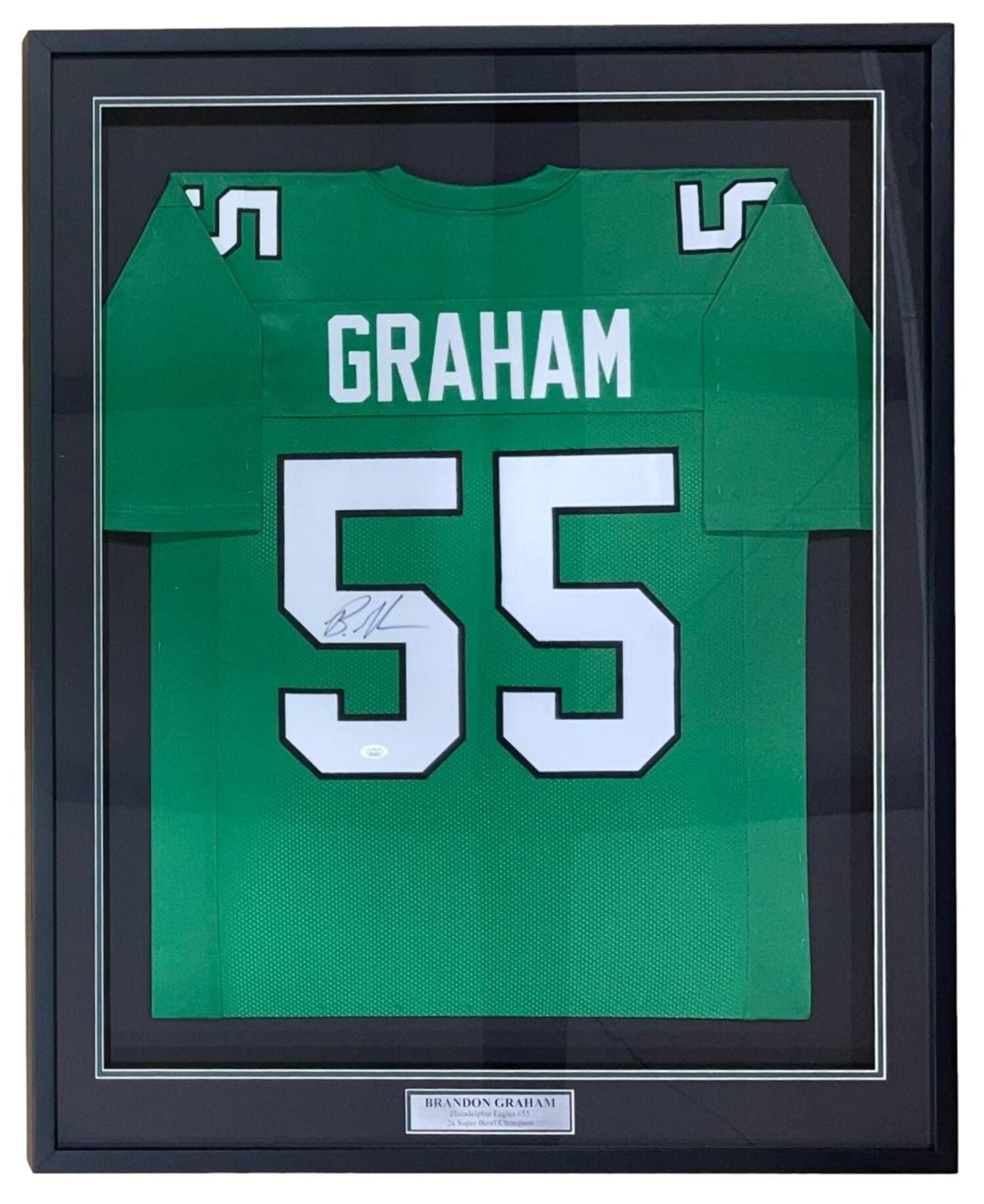 Brandon Graham SB 59 Champ Philadelphia Signed Framed Kelly Green ...