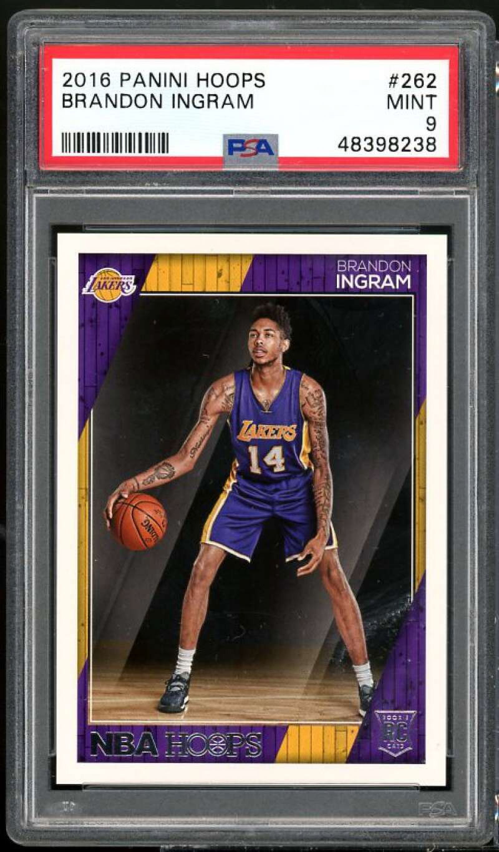 Brandon Ingram Rookie Card 2016-17 Hoops #262 PSA 9 - Walmart.com