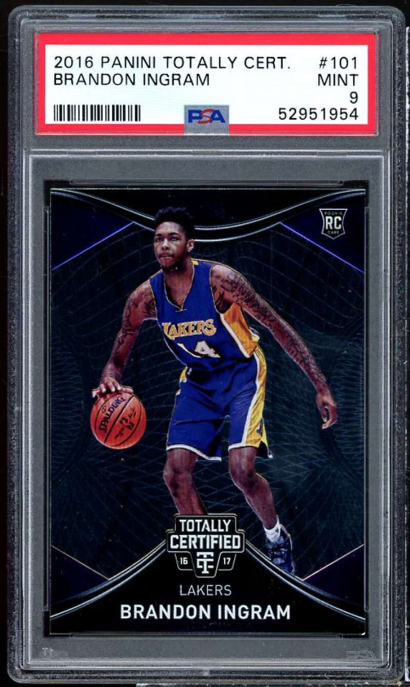 Brandon Ingram Rookie Card 2016-17 Totally Certified #101 PSA 9 ...