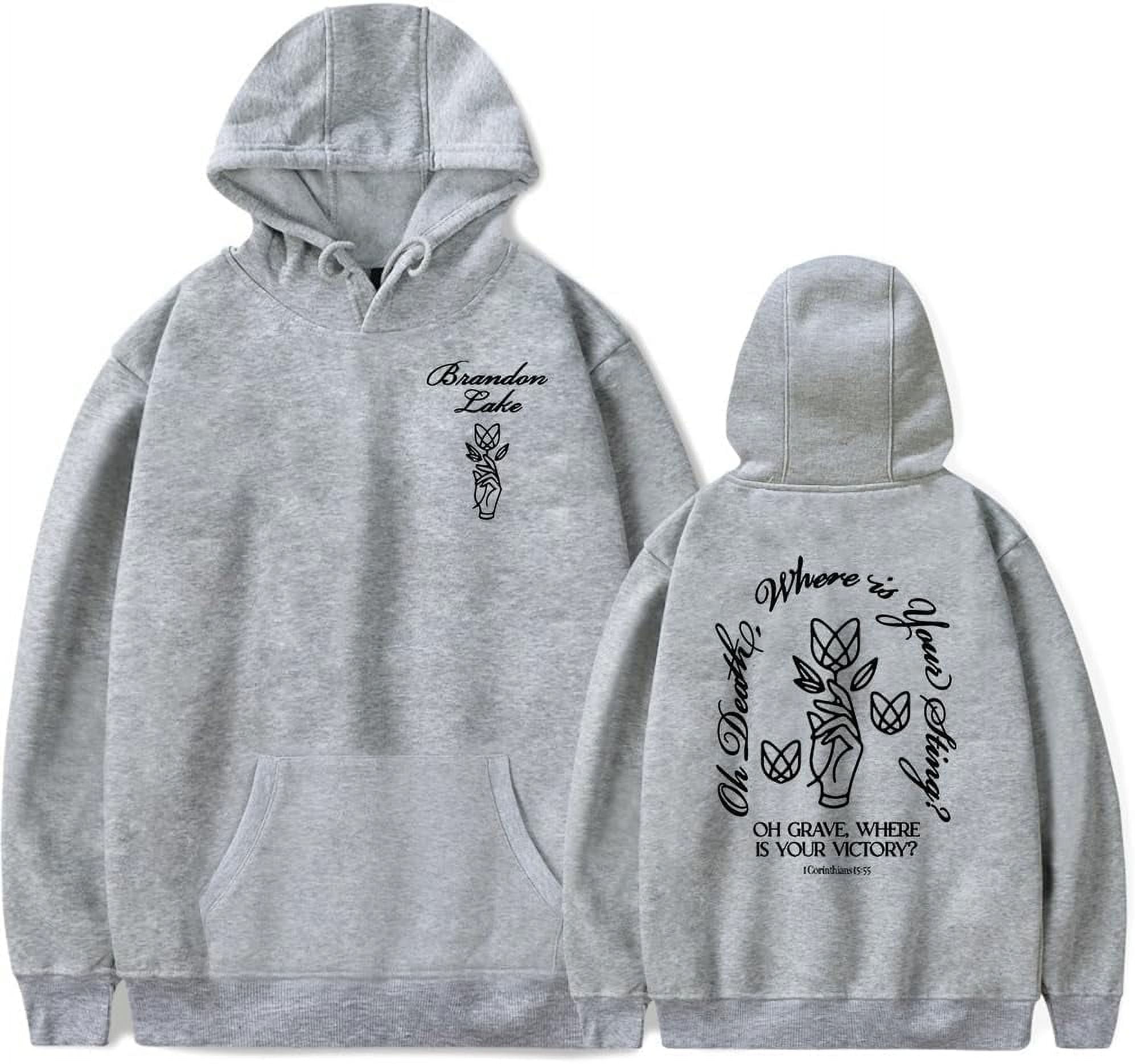 Brandon Lake Merch Hoodie Where Is Your Victory Long Sleeve For Men ...