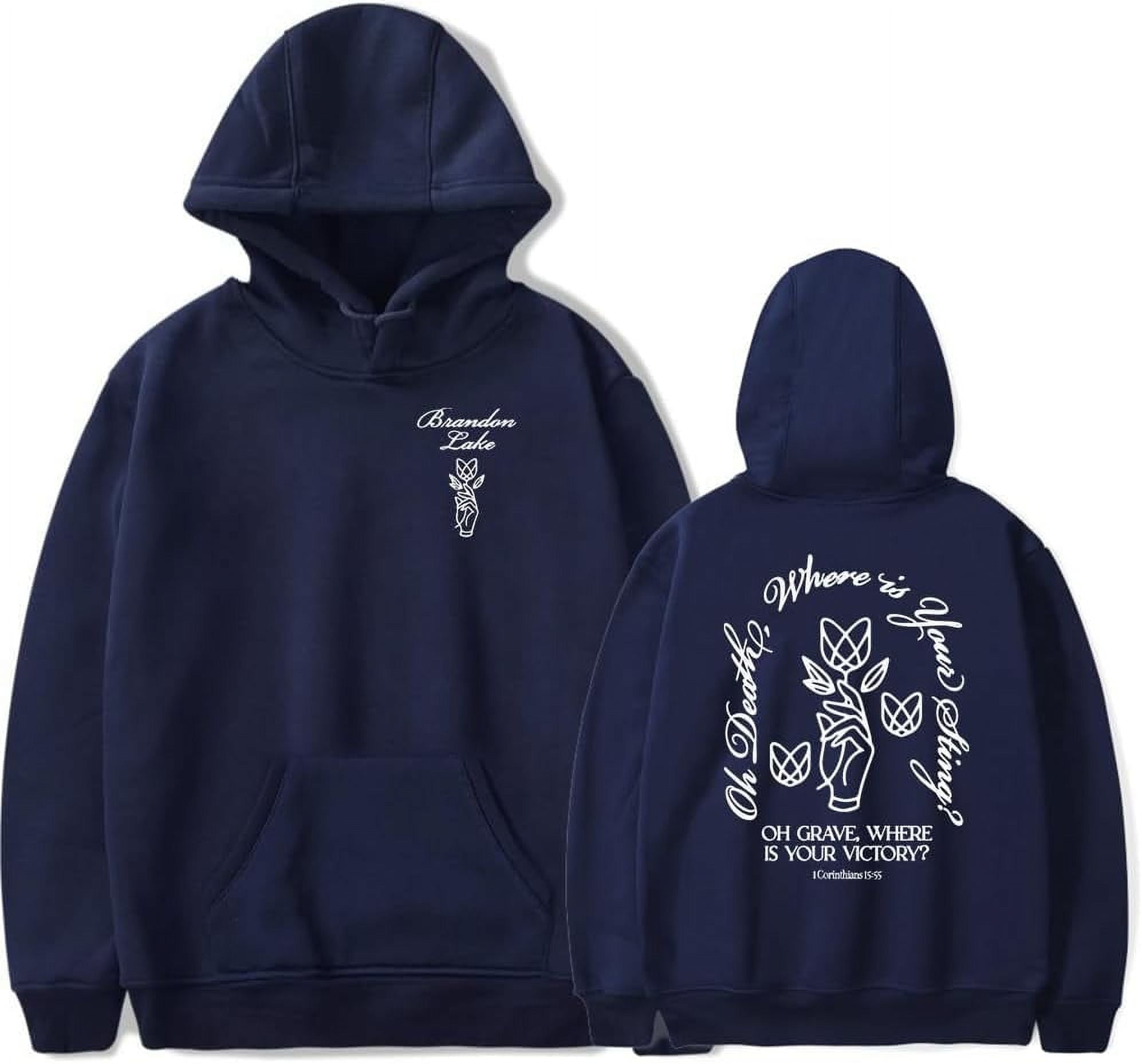 Brandon Lake Merch Hoodie Where Is Your Victory Long Sleeve For Men ...