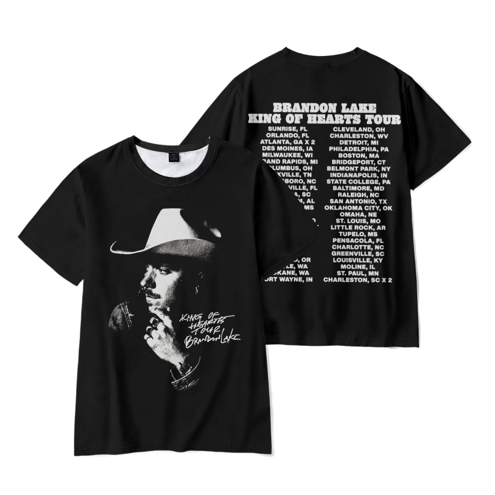 Brandon Lake Merch King Of Hearts Portrait Tour Tee T-Shirt Unisex ...