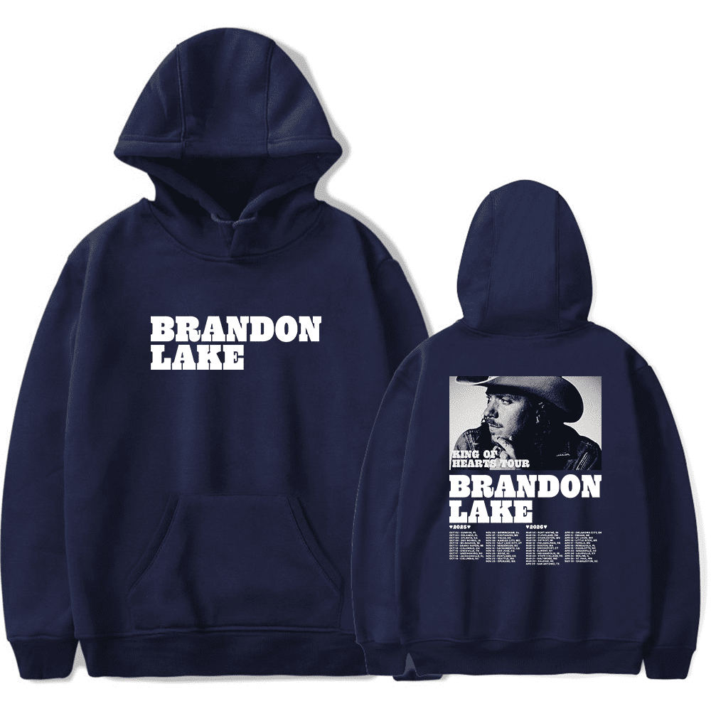 Brandon Lake Merch King Of Hearts Tour Date 2026 Hoodie Long Sleeve Fan ...