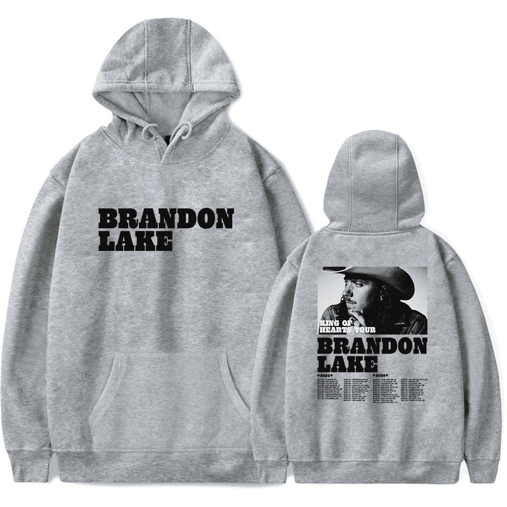 Brandon Lake Merch King Of Hearts Tour Date 2026 Hoodie Long Sleeve Fan ...