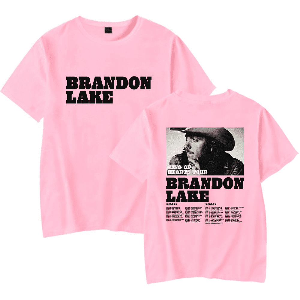 Brandon Lake Merch King Of Hearts Tour Date 2026 T-Shirt Unisex Fashion ...