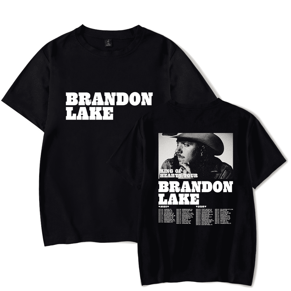 Brandon Lake Merch King Of Hearts Tour Date 2026 T-Shirt Unisex Fashion ...